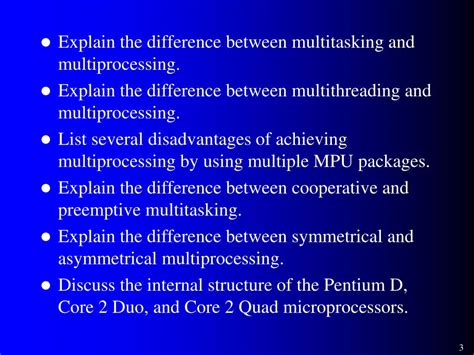 PPT Presentation Multicore Multiprocessing Multithreading And Multitasking PowerPoint