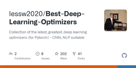 GitHub Lessw Best Deep Learning Optimizers Collection Of The Latest Greatest Deep