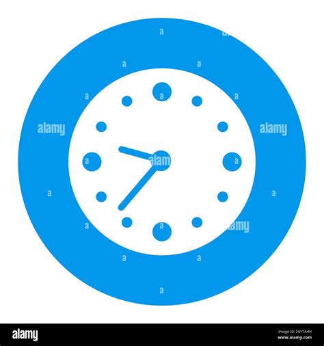 Clock Outline White Glyph Icon Workspace Sign Graph Symbol For Your Web Site Design Logo App