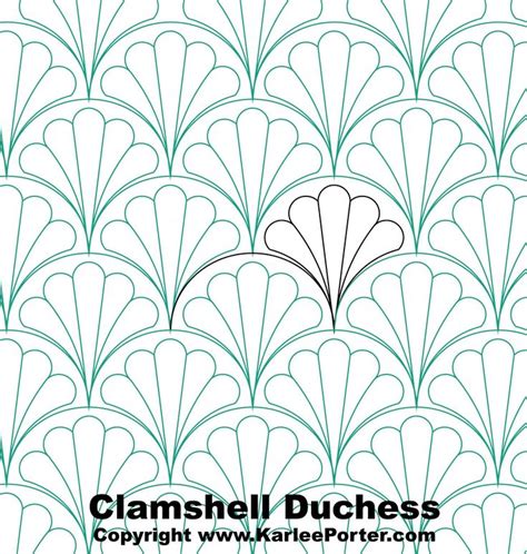 Clamshell Duchess Clamshell Digital Design Quilting Designs