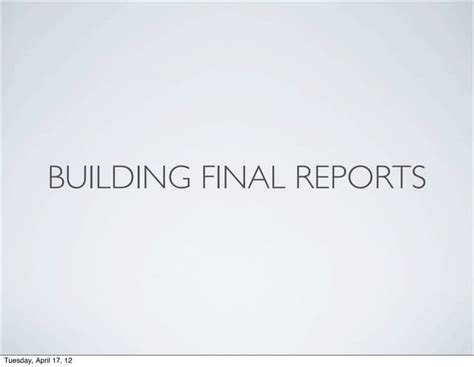 Creating Final Usability Reports Ppt