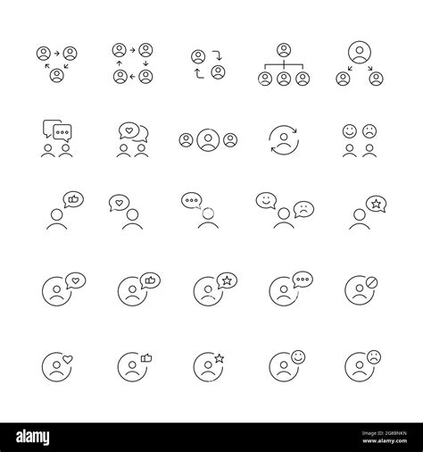 Social Media User Interactions Icons Stock Vector Image And Art Alamy