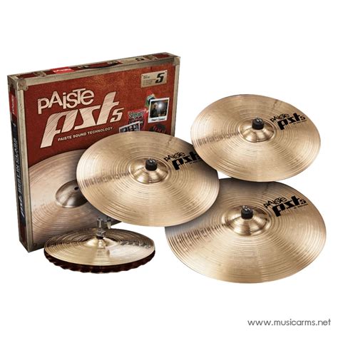 Paiste Pst5 Rock Set Cymbals ชุดฉาบกลอง Music Arms ศูนย์รวมเครื่อง