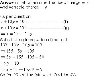 Notes Pair Of Linear Equations In Two Variables Class Notes EduRev