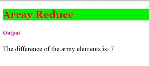 Array Reduce ~ Programtechie