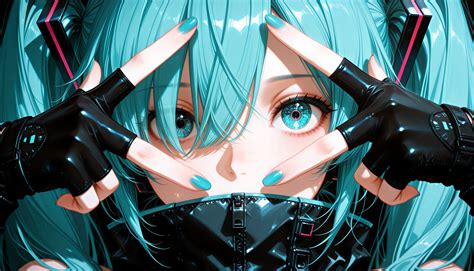 Hatsune Miku Vocaloid Generated By Lvl10goon Aibooru