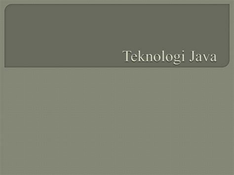 Ppt Pengenalan Java