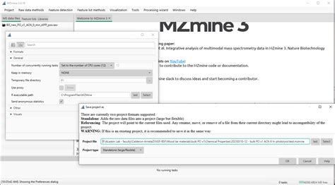 Error While Saving Raw Data Files · Issue 1271 · Mzminemzmine · Github