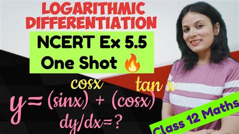 Continuity And Differentiabilitydifferentiation Class 12 Logarithmic Differentiation Ex 55
