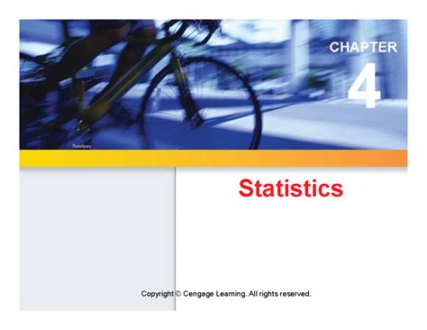 Lesson 1 Introduction To Statistics Co Copyright © Cengage Learning All Rights