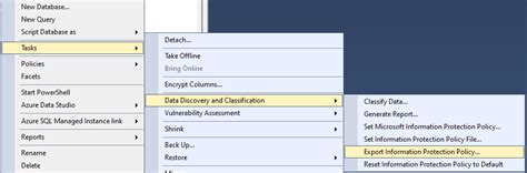 Editing Information Protection Policyjson And Reload From Ssms