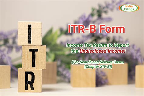 Itr B Form Income Tax Return To Disclose Undisclosed Income Indiafilings