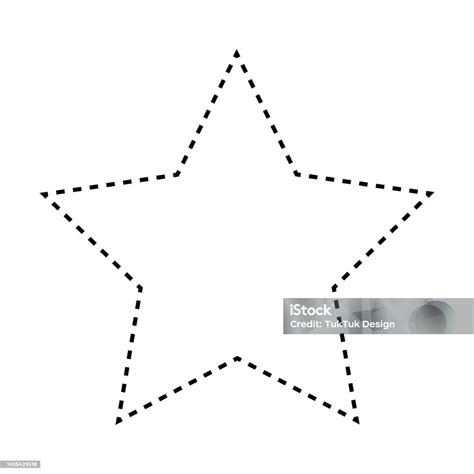 Star Shape Dotted Icon Vector Symbol For Creative Graphic Design Ui Element In A Pictogram