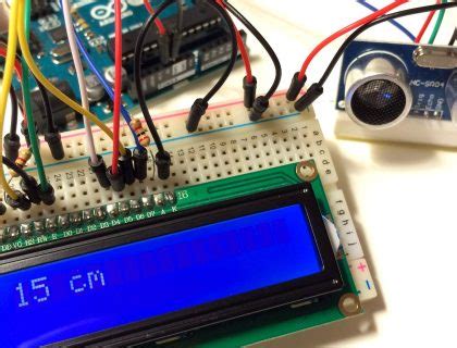 Ultrasonic Range Finder On Arduino With Lcd Output Electronics Lab