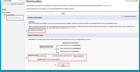 Communities Settings And Customize Community Url In Salesforce