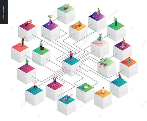 Network Concept Vector Illustration Anonymous Character Distributed