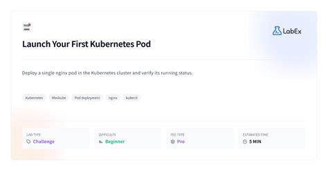 launch your first kubernetes pod labex