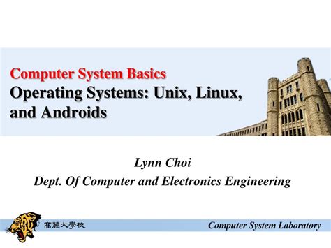 PPT Computer System Basics Operating Systems Unix Linux And Androids PowerPoint