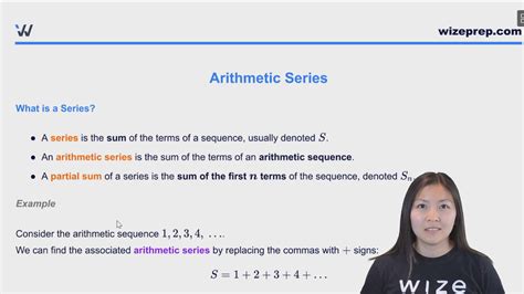 Arithmetic Series Wize High School Grade 11 Math Textbook Wizeprep