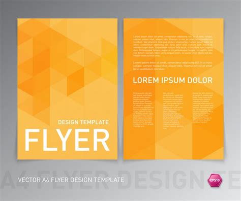 الگوی طراحی بروشور بروشور مدرن بروشور انتزاعی با پس‌زمینه مثلثی هندسی