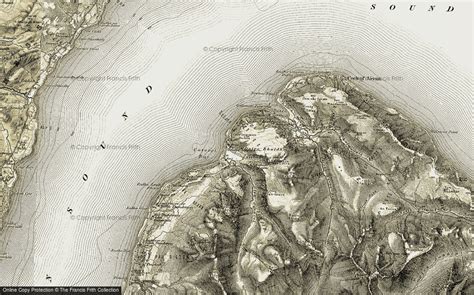 Historic Ordnance Survey Map Of Catacol 1905 1906