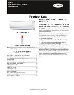 Carrier Mhhq Comfort Spec Sheet