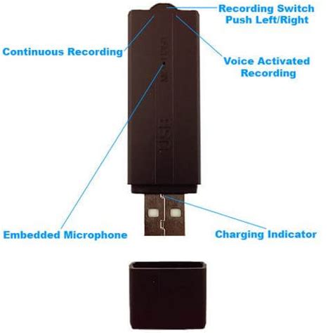 Hidden Voice Recorder USB Dlash Drive Activated