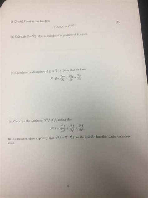 Solved Consider The Function F X Y Z E X Y Z A Chegg