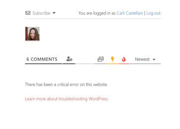 Getting Critical Error On Pages With Wpdiscuz Bug Reports WpDiscuz Support Forum