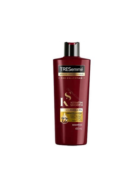 شامپو ترزمه Tresemme مدل Keratin Smooth حاوی کراتین و روغن مارولا مناسب