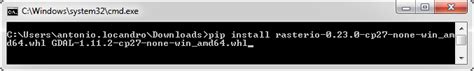Installing Rasterio On Windows Antonio Locandro