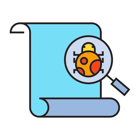 Bug Scan Generic Color Lineal Color Icon