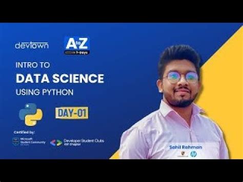 LIVE DAY Intro To Data Science Using Python COMPLETE In Days YouTube