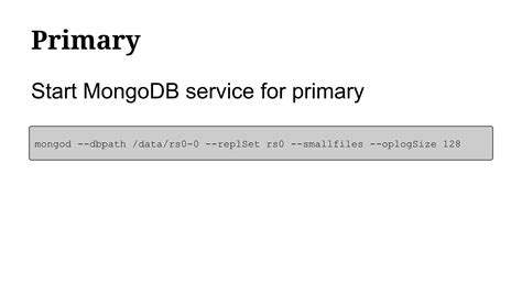 Mongodb Replication Cluster Pdf Databases Computer Software And Applications