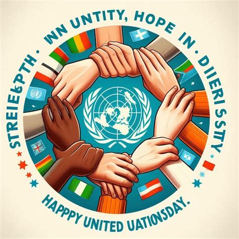 Design For Happy United Nations Day Celebration Premium Ai Generated