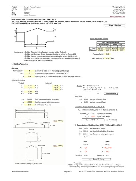 Fillable Online Wind Load Calculation As Per Asce 7 16 Piping Fax Email Print Pdffiller