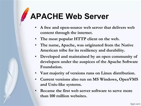apache web server pptx