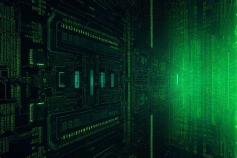 Premium Photo Binary Code Digital Background Matrix Style