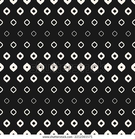 Vector Halftone Texture Simple Monochrome Seamless Stock Vector