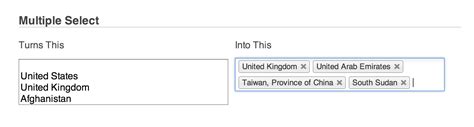 interaction design need to display multi select menu component with