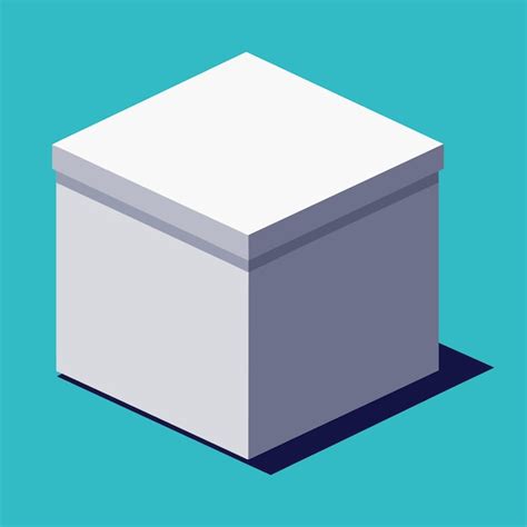 3d 화이트 박스 모 색 배경에 고립된 터 일러스트레이션 프리미엄 Ai 생성 벡터