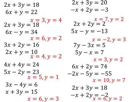 Simultaneous Equations Solving Multiplying One Equation Variation