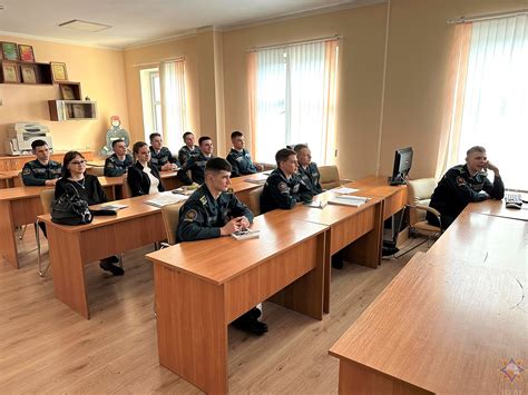 Обучающее занятие с курсантами Университета гражданской защиты МЧС Республики Беларусь