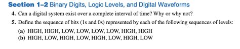 solved section 1 2 binary digits logic levels and digital