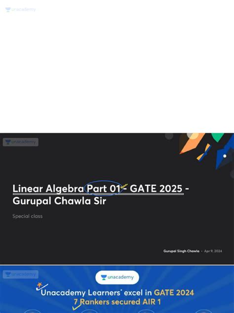 Linear Algebra Part 01 Gate 2025 With Anno 1716960331277 Pdf