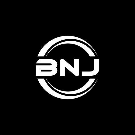 Bnj Letter Logo Design In Illustration Vector Logo Calligraphy