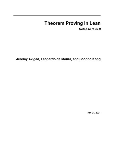 theorem proving in lean pdf mathematical proof mathematics