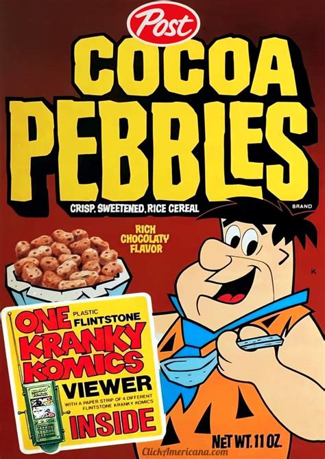 How The Flintstones Helped Debut Fruity Pebbles And Cocoa Pebbles Cereals 1970 Click Americana
