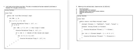 Solved Look Closely At The Program Given Below The Code Chegg