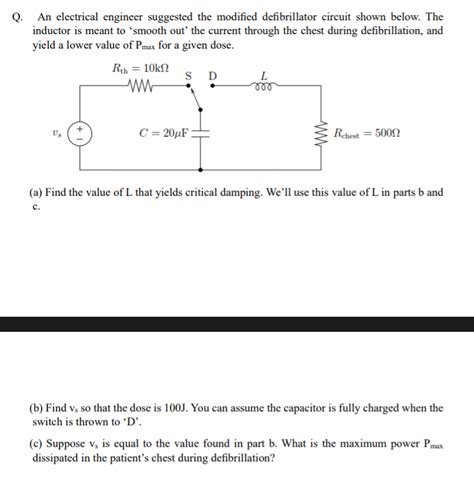 Solved An Electrical Engineer Suggested The Modified